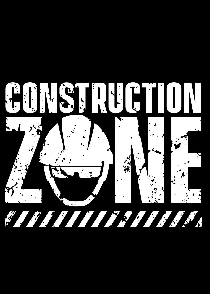 'Construction Zone' Poster, picture, metal print, paint by dr3designs ...