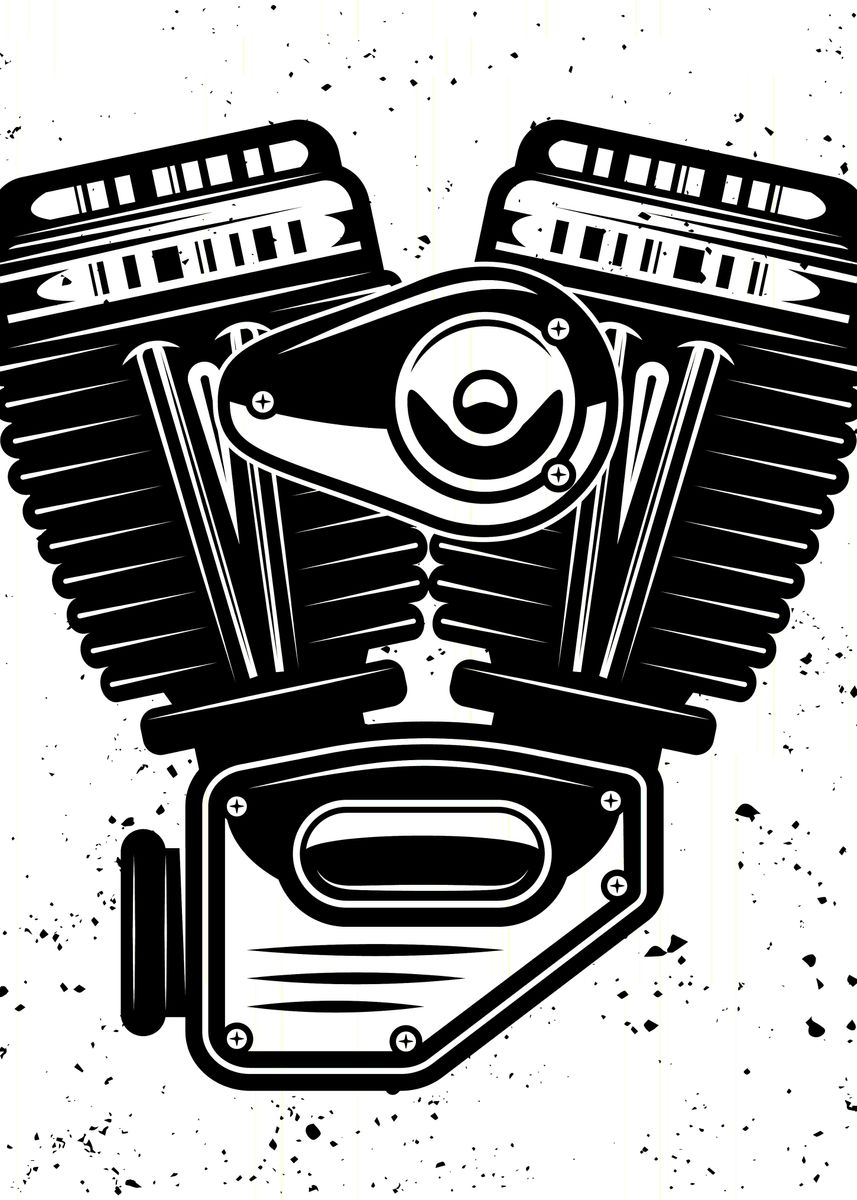 'Motor' Poster, picture, metal print, paint by Motivation ManiaC | Displate