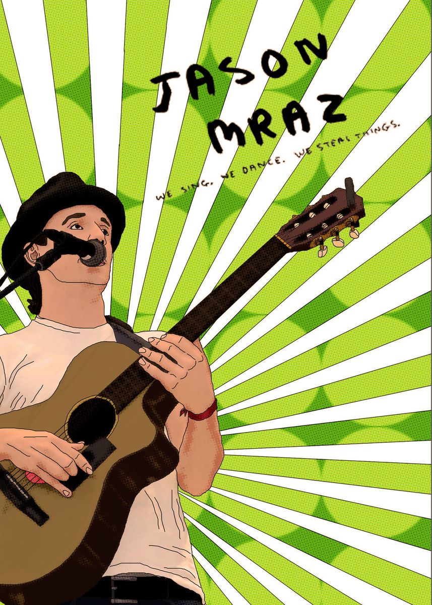 'jason mraz' Poster by Red Star | Displate