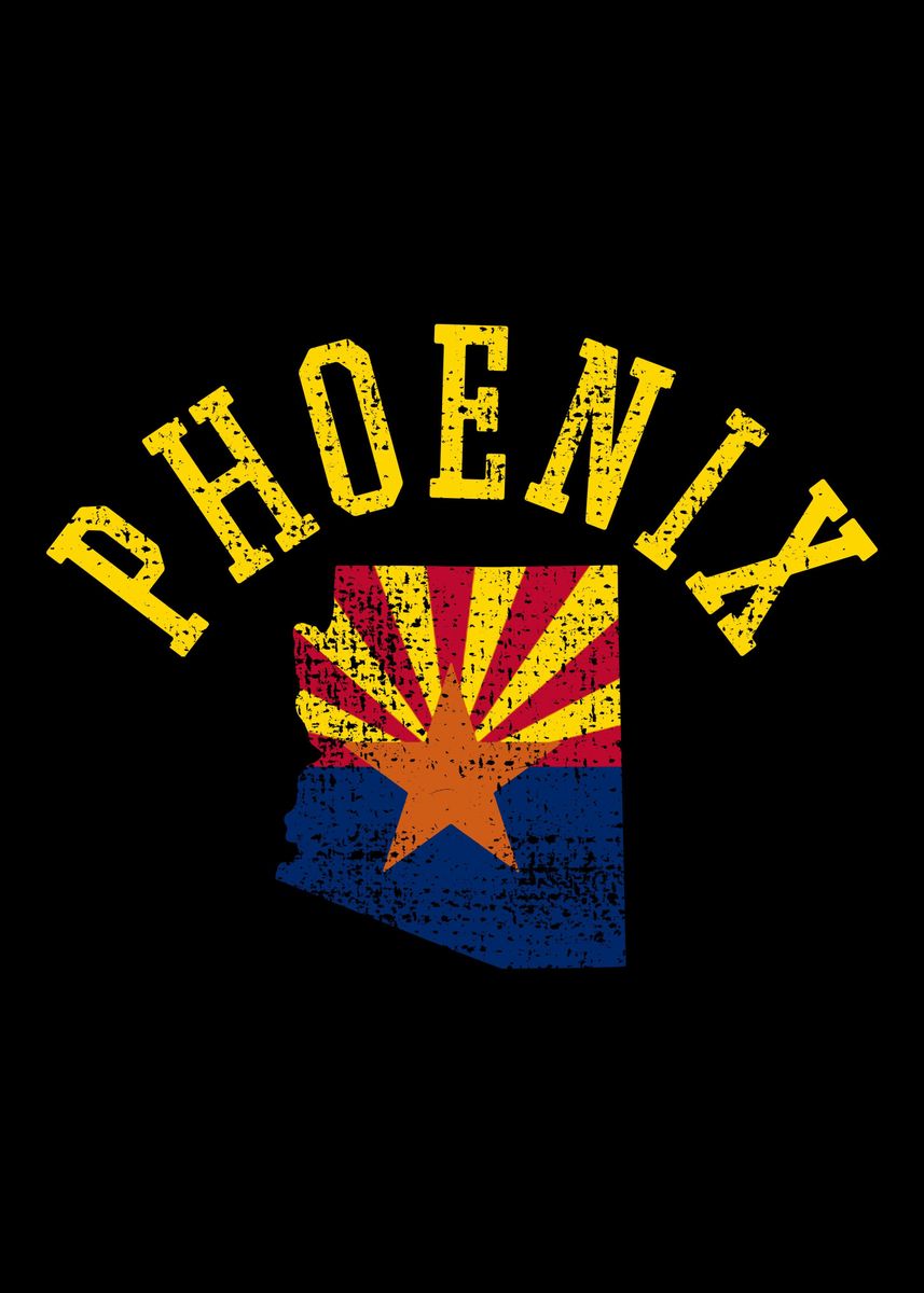 'PHOENIX ARIZONA' Poster, picture, metal print, paint by Dominik ...