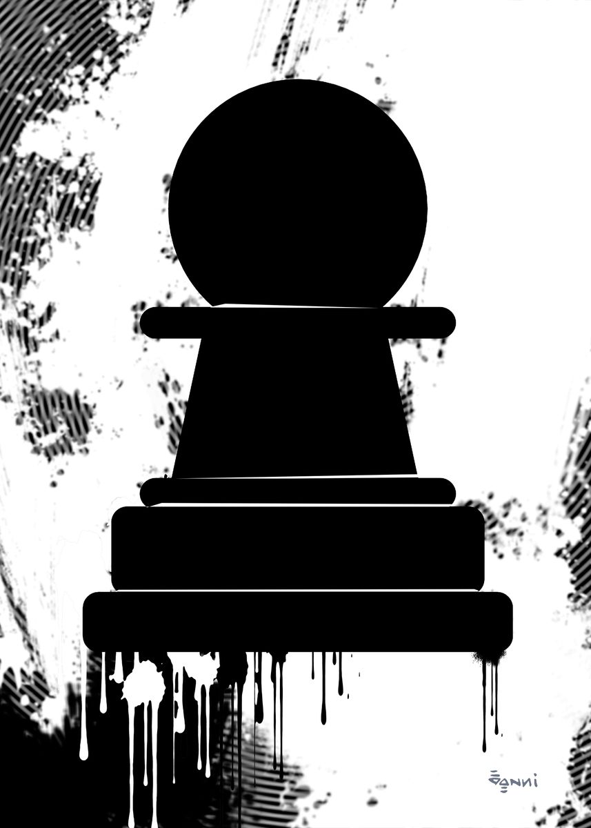 'CHESS BLACK PAWN' Poster, picture, metal print, paint by Rodolfo Rodox ...