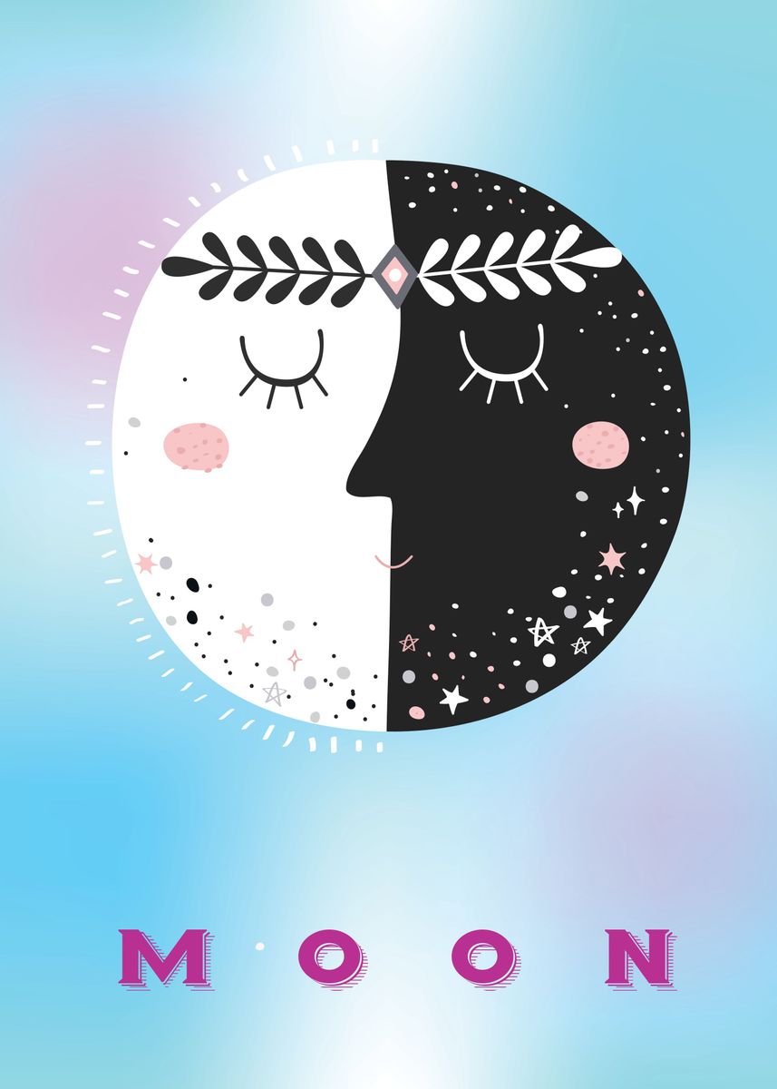 'Moon ' Poster by Drusilla | Displate