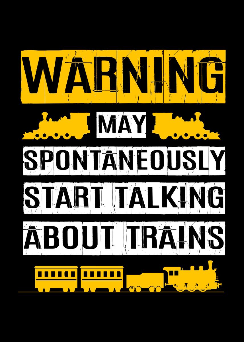 'Locomotive Train' Poster, picture, metal print, paint by FunnyGifts ...