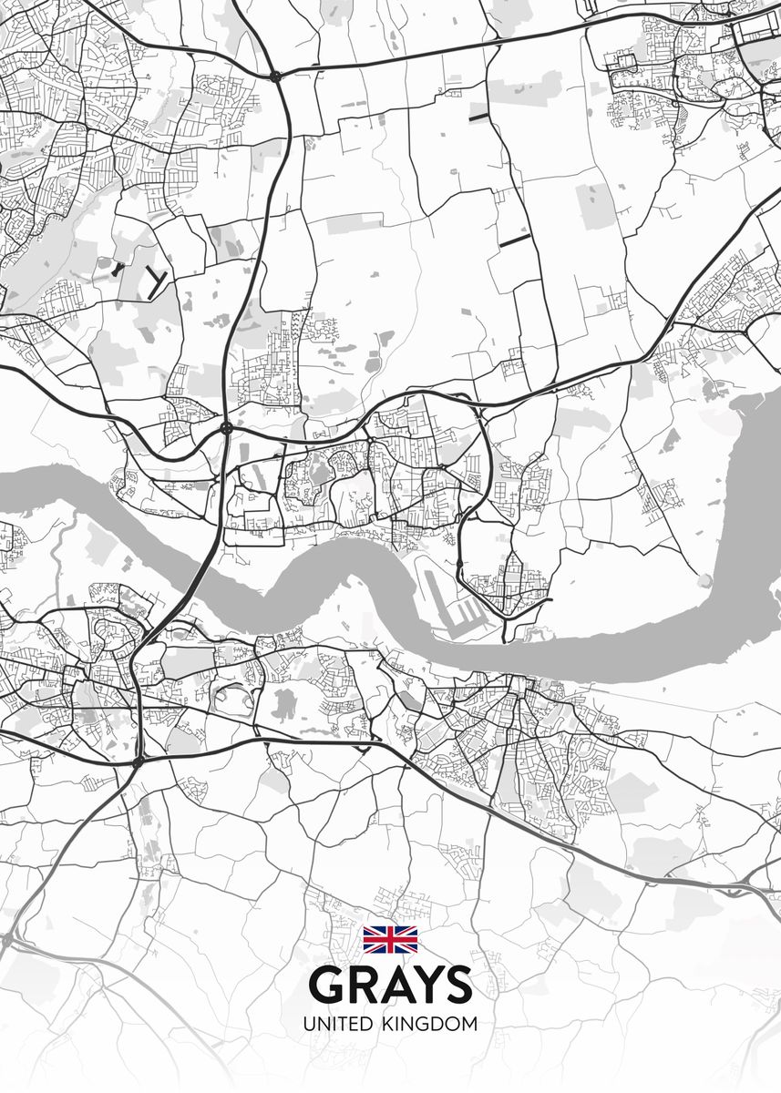 'Grays UK' Poster, picture, metal print, paint by IMR Designs | Displate