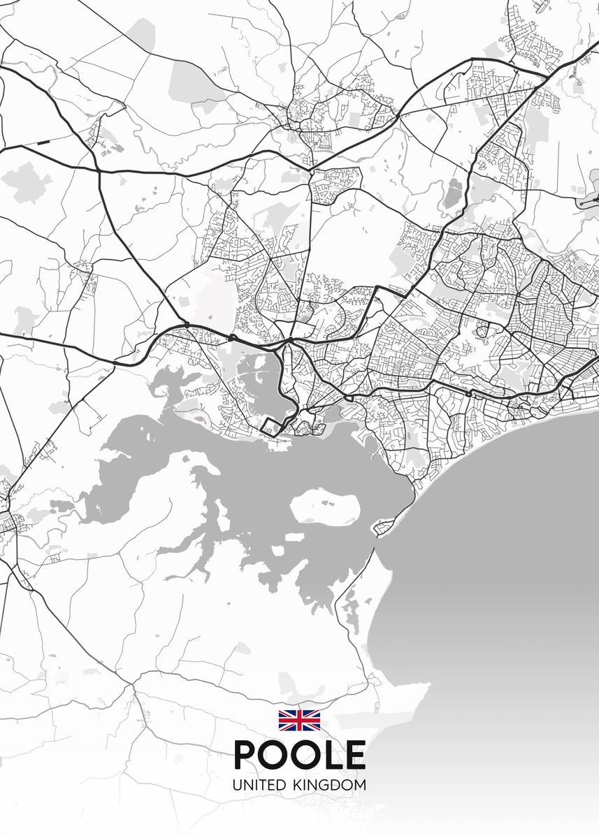 'Poole UK' Poster by IMR Designs | Displate