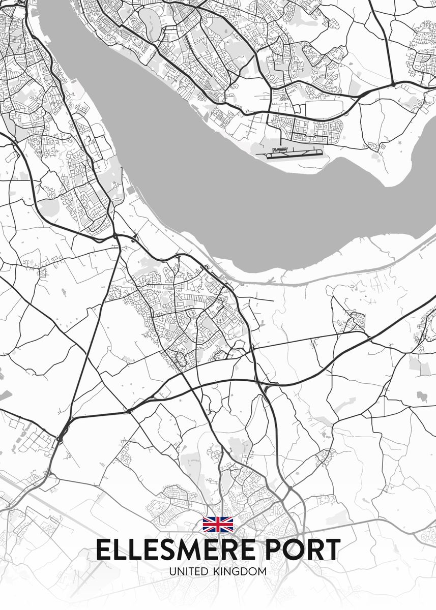 'Ellesmere Port UK' Poster, picture, metal print, paint by IMR Designs ...