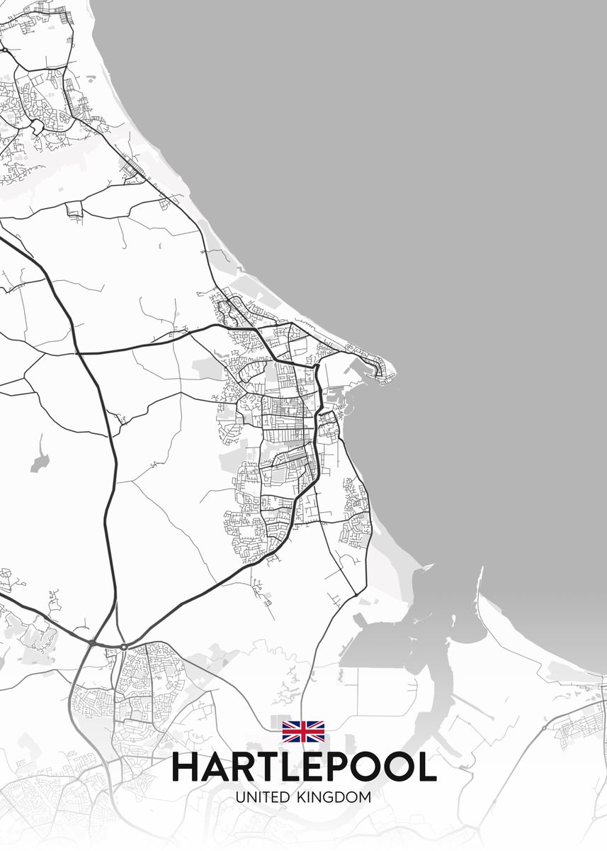 'Hartlepool UK' Poster, picture, metal print, paint by IMR Designs ...