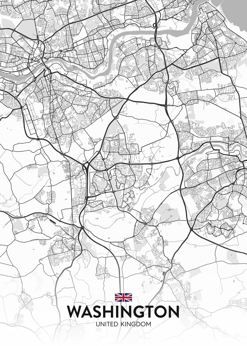 'Washington UK' Poster, picture, metal print, paint by IMR Designs ...