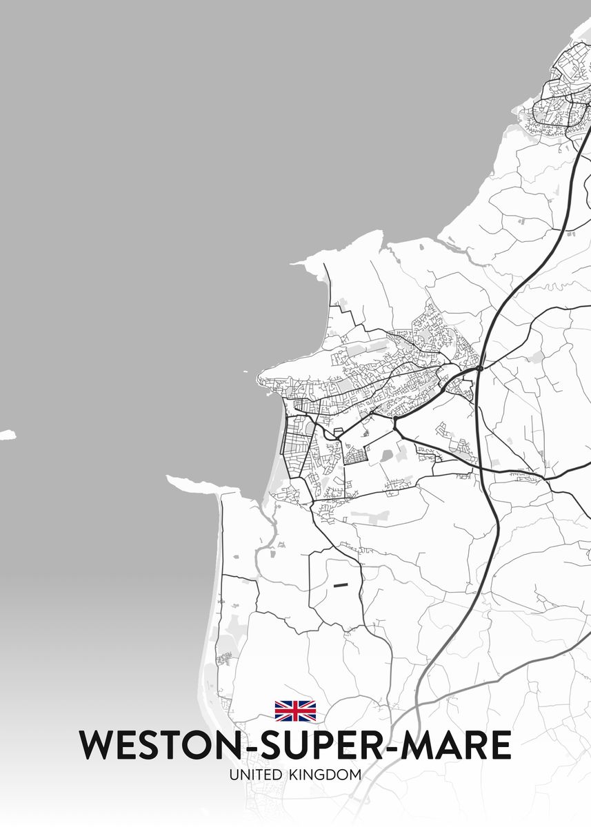 'Weston Super Mare UK' Poster by IMR Designs | Displate