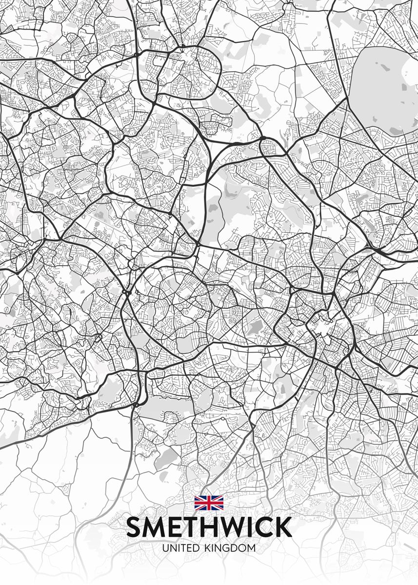 'Smethwick UK' Poster, picture, metal print, paint by IMR Designs ...