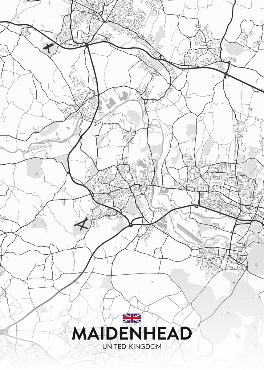 'Maidenhead UK' Poster by IMR Designs | Displate