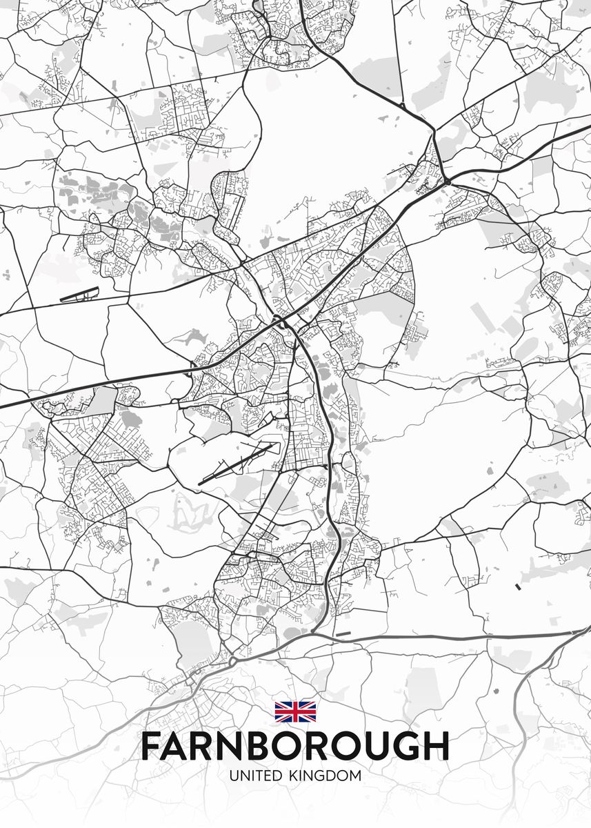 'Farnborough UK' Poster, picture, metal print, paint by IMR Designs ...