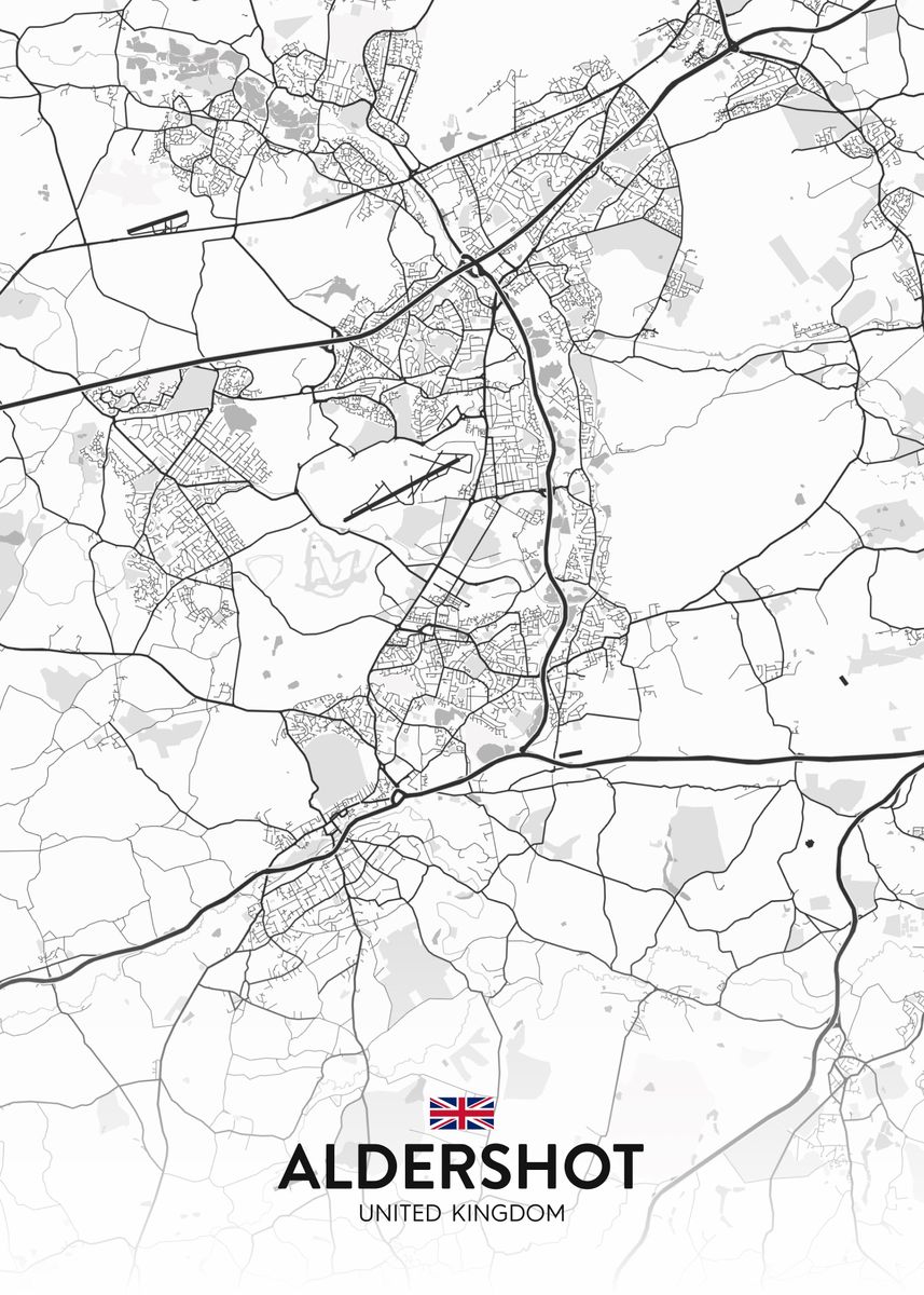 'Aldershot UK' Poster, picture, metal print, paint by IMR Designs ...