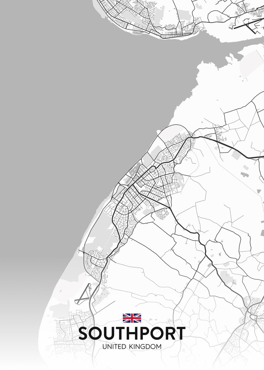 'Southport UK' Poster by IMR Designs | Displate