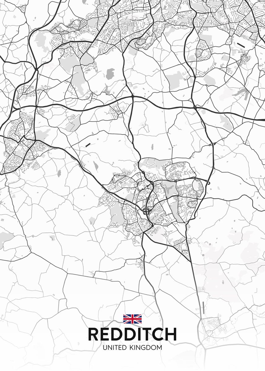 'Redditch UK' Poster by IMR Designs | Displate