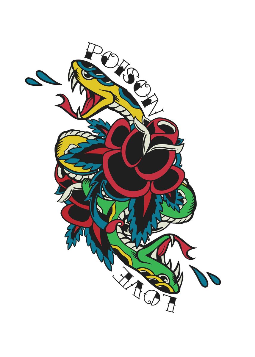 'Poison Love' Poster, picture, metal print, paint by AlmightyFashion ...