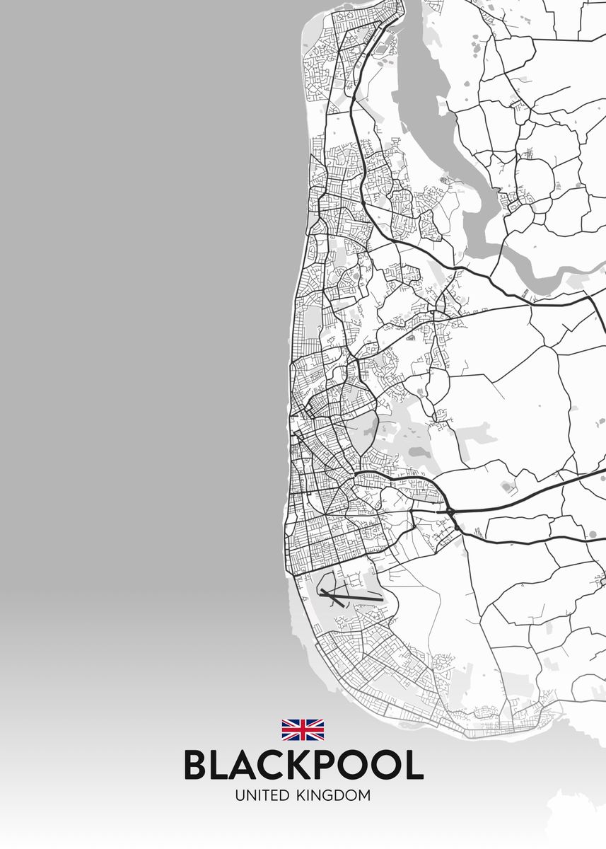 'Blackpool UK' Poster, picture, metal print, paint by IMR Designs ...