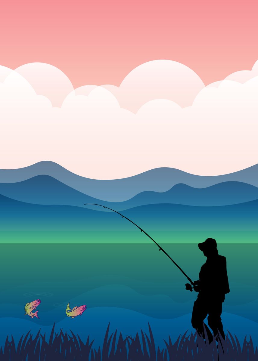 'Fishing ' Poster by FredrickOchoa | Displate