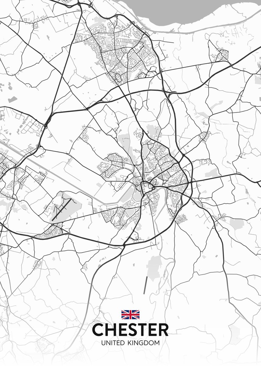 'Chester UK' Poster, picture, metal print, paint by IMR Designs | Displate