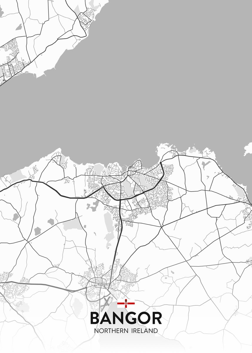 'Bangor UK' Poster by IMR Designs | Displate