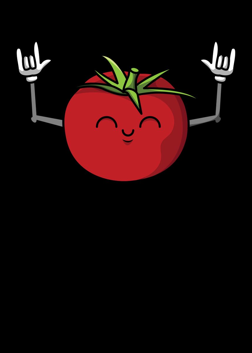 'Dancing Tomato' Poster by Shiva121 | Displate