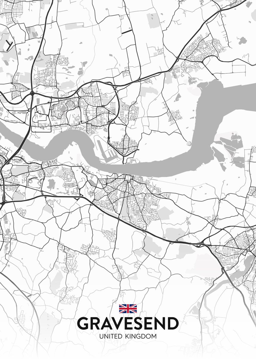 'Gravesend UK' Poster by IMR Designs | Displate