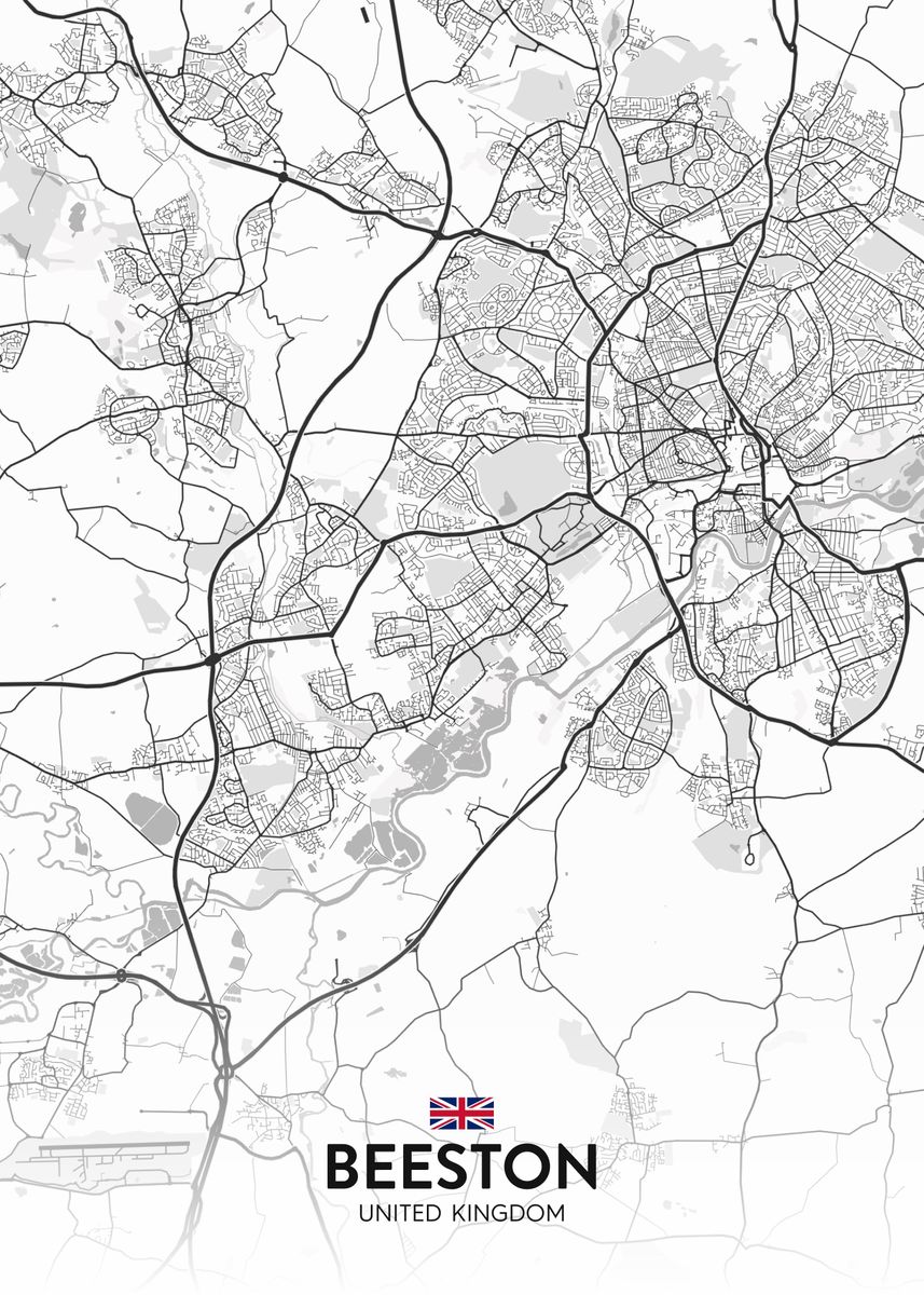 'Beeston UK' Poster, picture, metal print, paint by IMR Designs | Displate