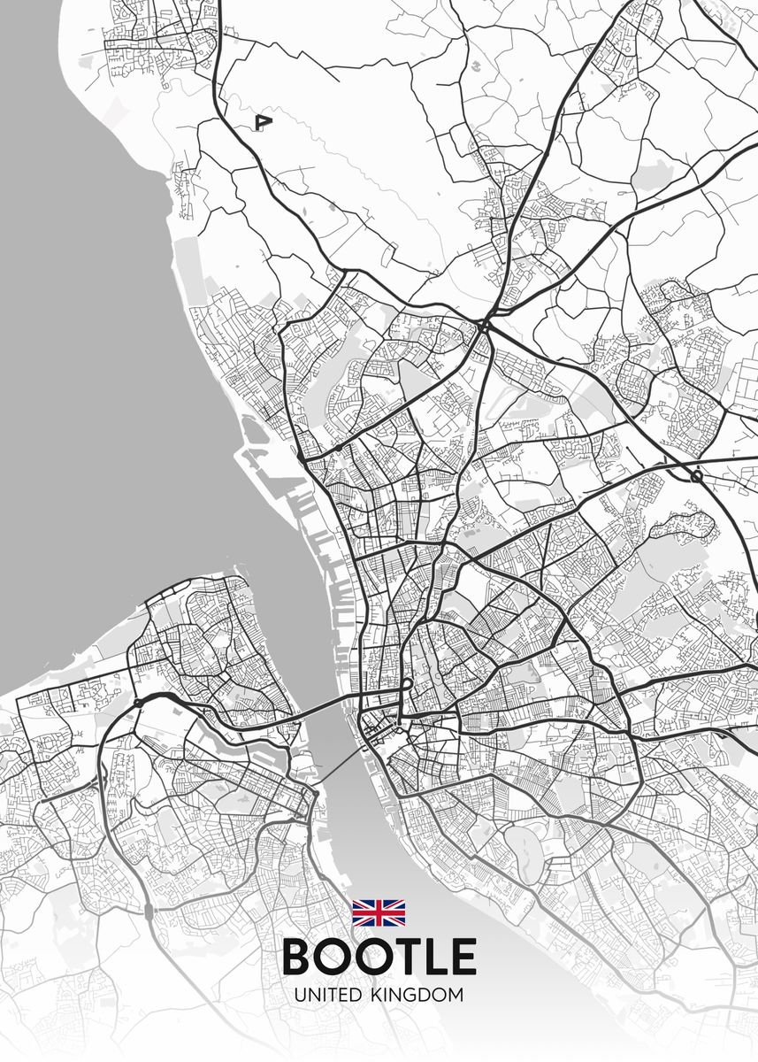 'Bootle UK' Poster, picture, metal print, paint by IMR Designs | Displate