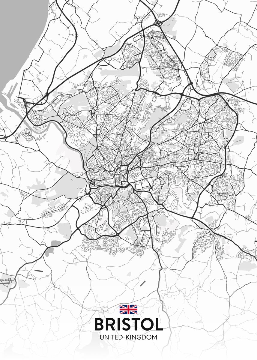 'Bristol UK' Poster by IMR Designs | Displate