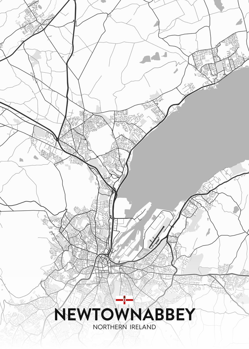 'Newtownabbey UK' Poster, picture, metal print, paint by IMR Designs ...