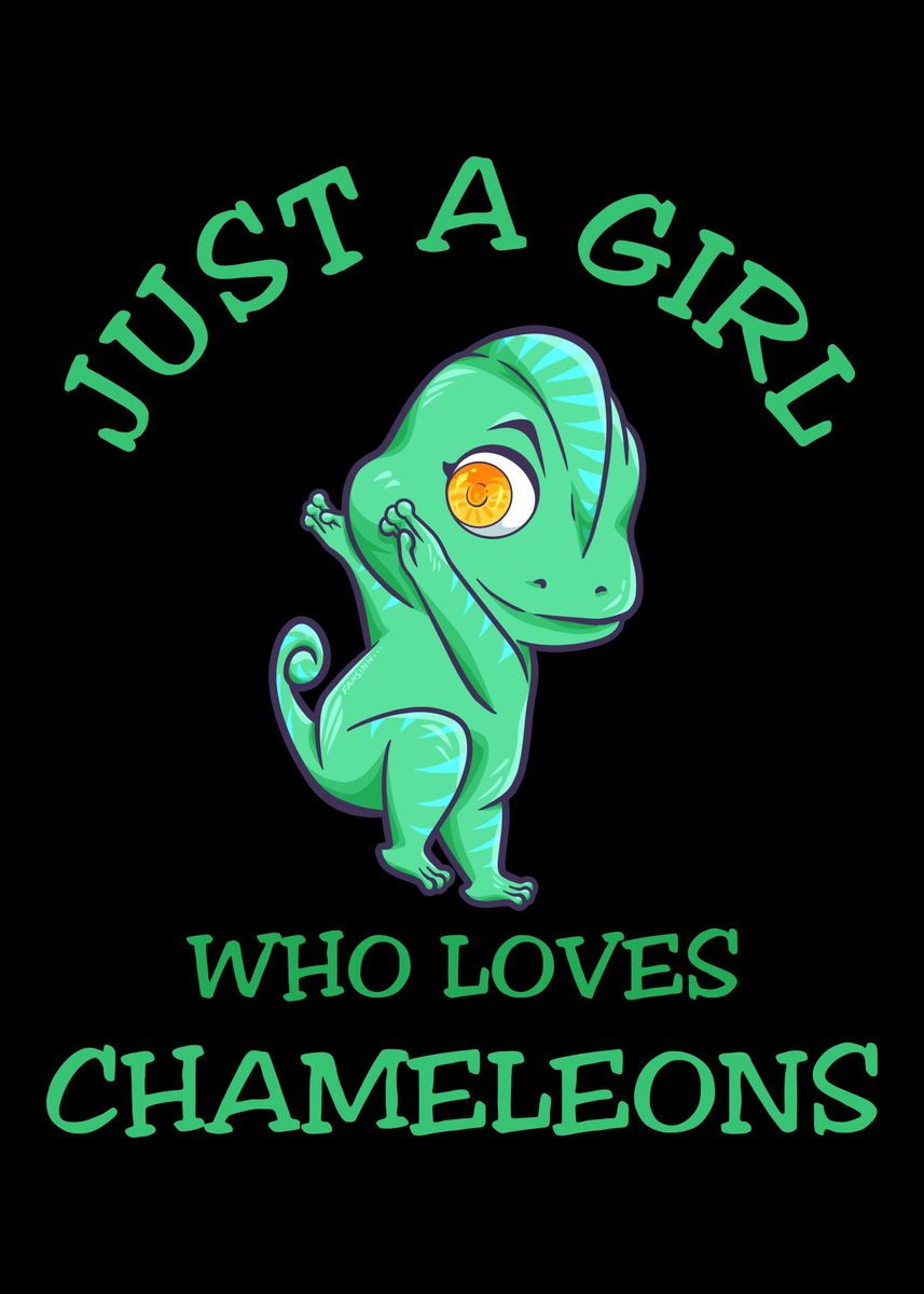 'Just A Girl Who Loves Cham' Poster, picture, metal print, paint by ...