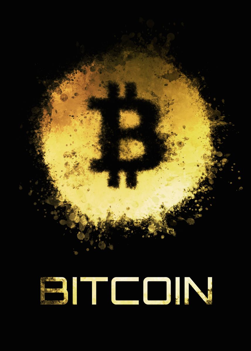 'Bitcoin' Poster by Green Pete | Displate