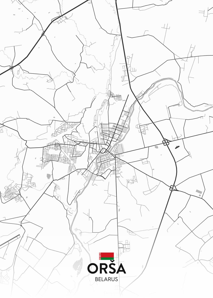 'Orsa BY' Poster, picture, metal print, paint by IMR Designs | Displate