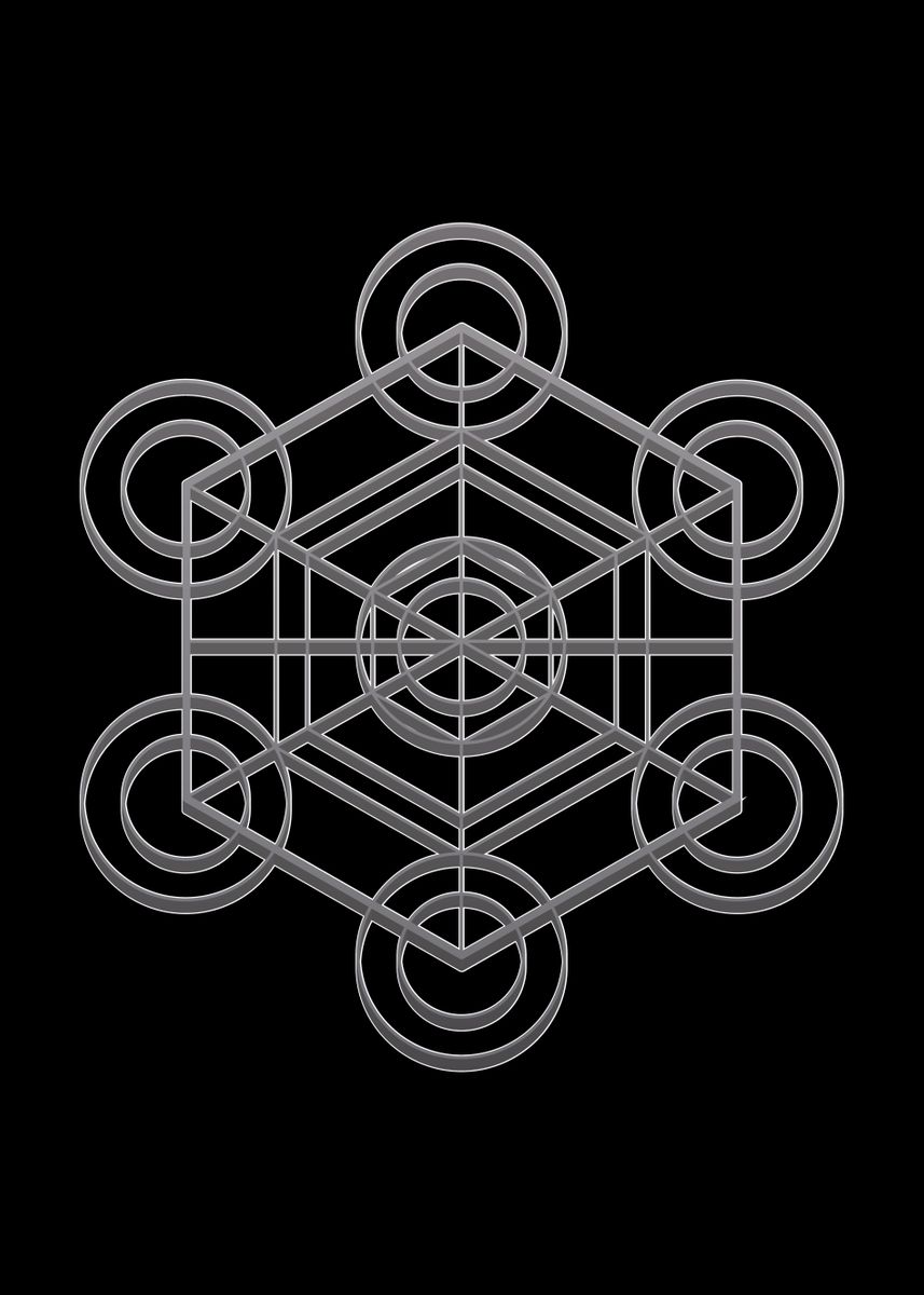 'METATRON CUBE' Poster by StonerPlates | Displate