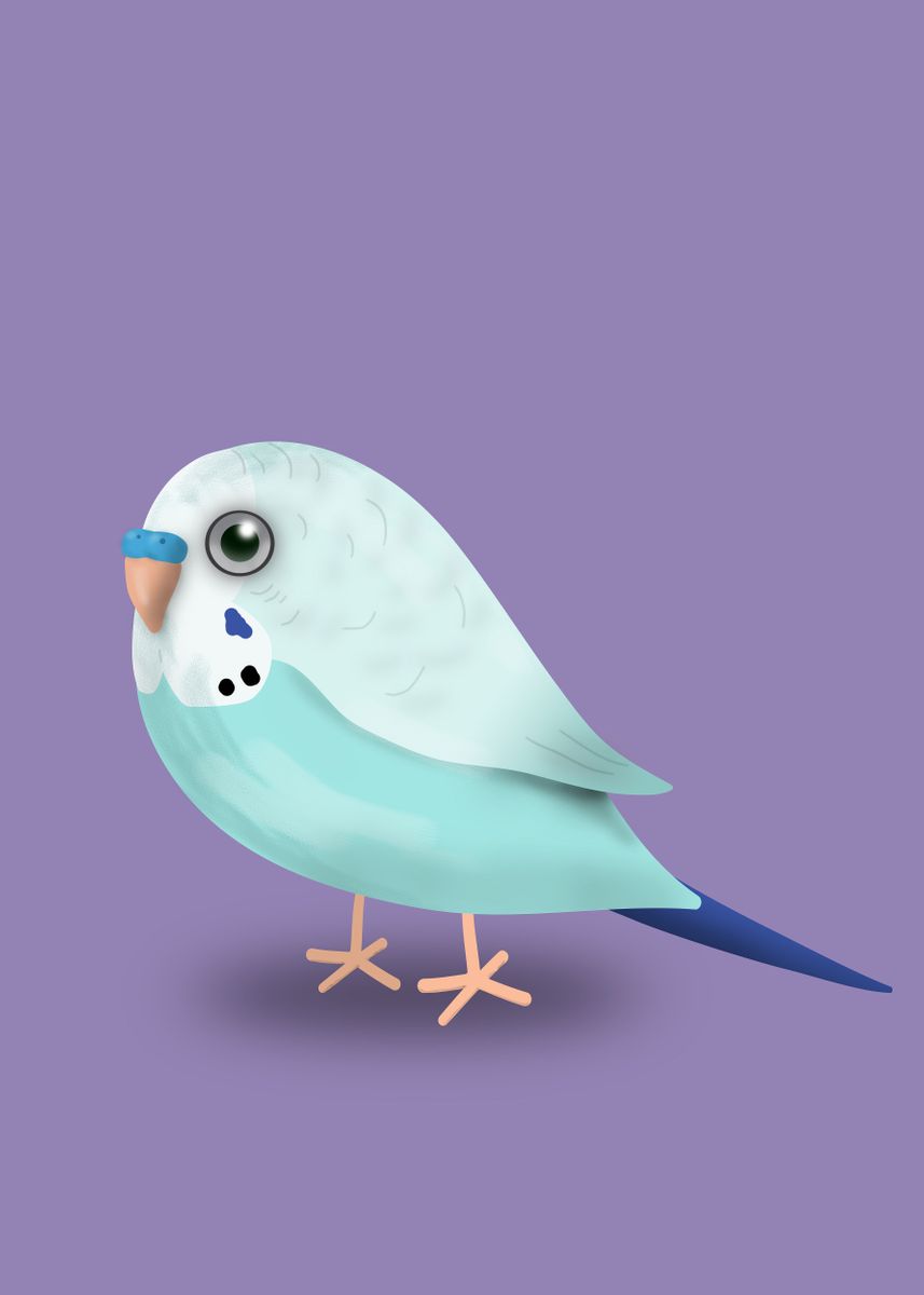 ' Cute illustration af a bu' Poster, picture, metal print, paint by ...