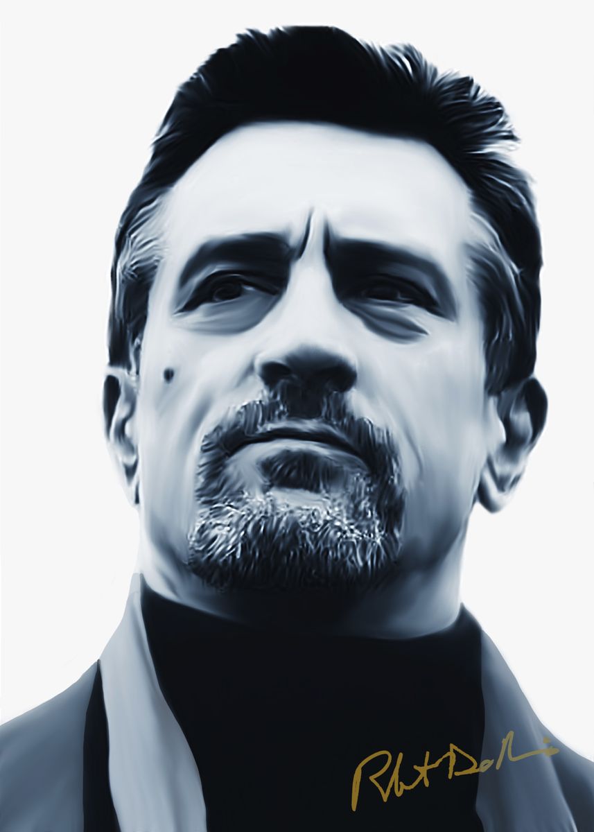 'Robert Deniro' Poster, picture, metal print, paint by R Studio | Displate