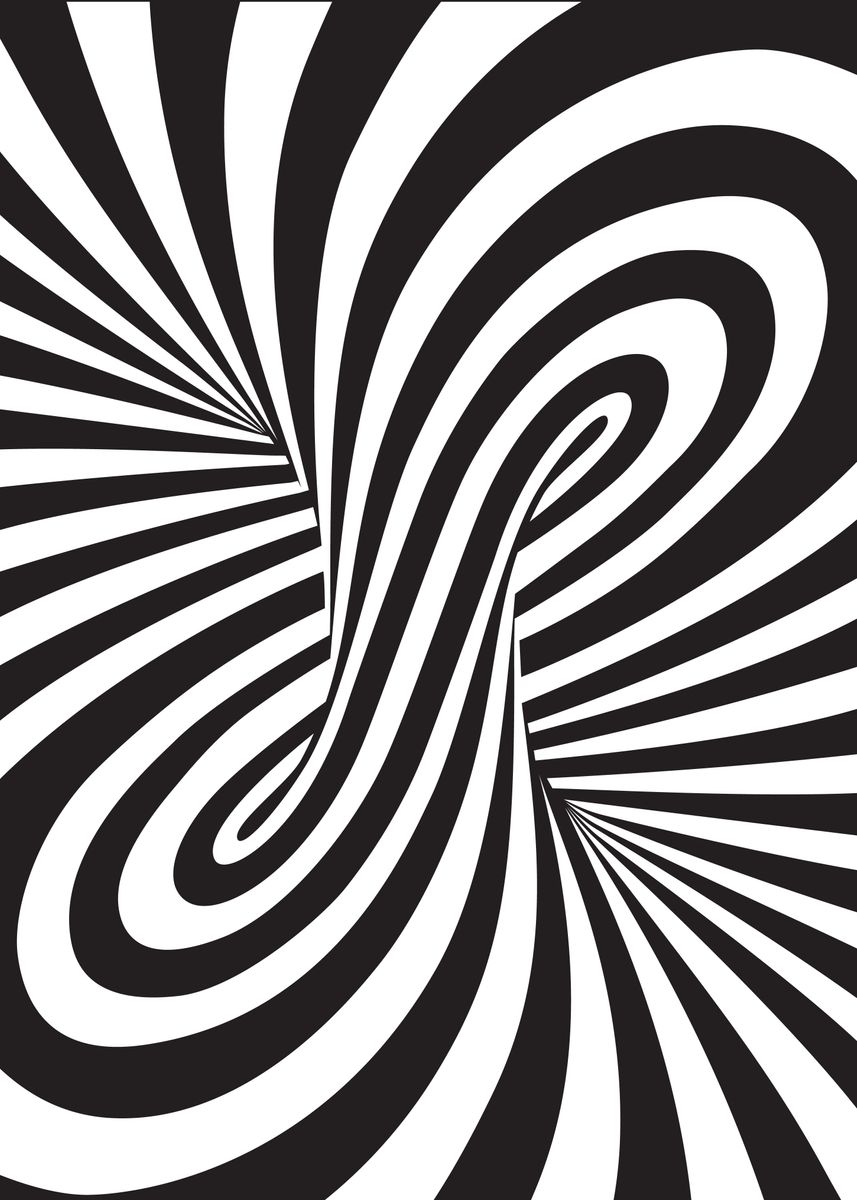 'Optical Illusion Vortex 3D' Poster, picture, metal print, paint by ...