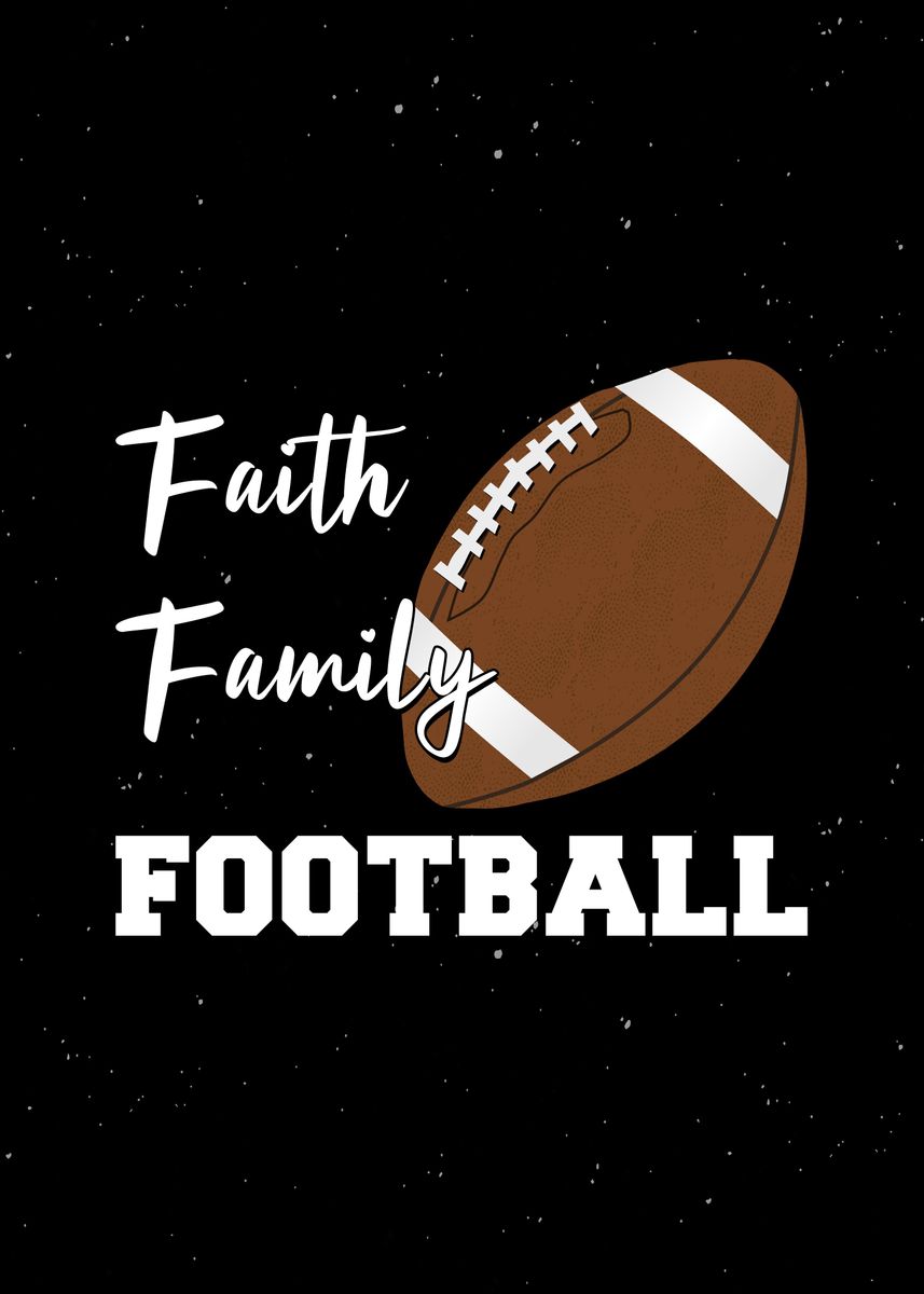 'Football Family Wall Decor' Poster, picture, metal print, paint by ...