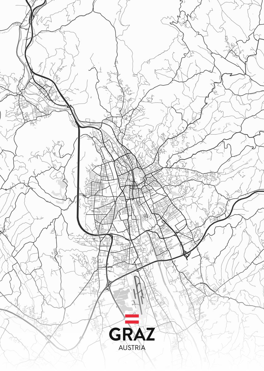 'Graz AU' Poster by IMR Designs | Displate