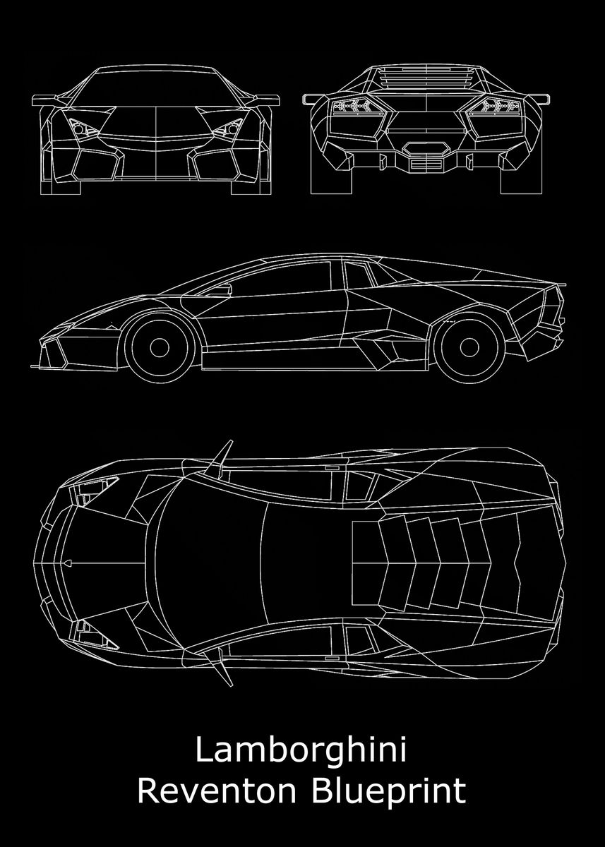 Lamborghini Reventon Blueprint