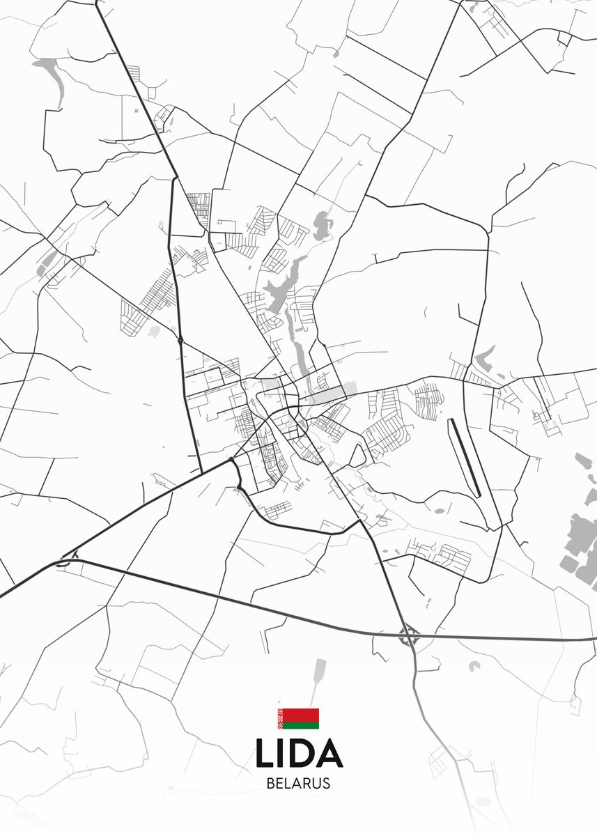 'Lida BY' Poster, picture, metal print, paint by IMR Designs | Displate