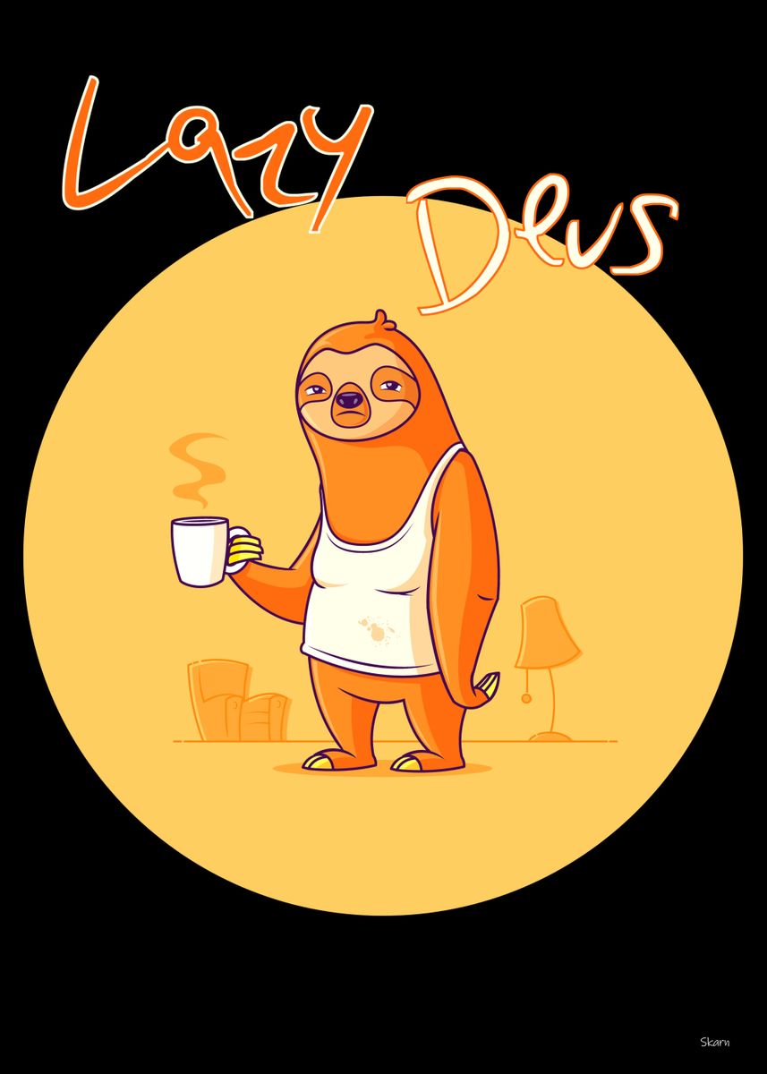 'Lazy Devs Logo' Poster, picture, metal print, paint by Quentin ...