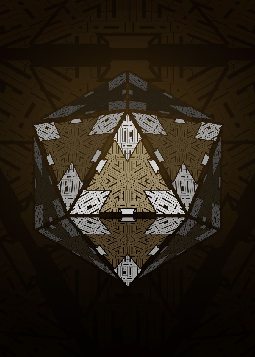 'D20 Dwarven King' Poster by DGRiddles Lotspeich | Displate