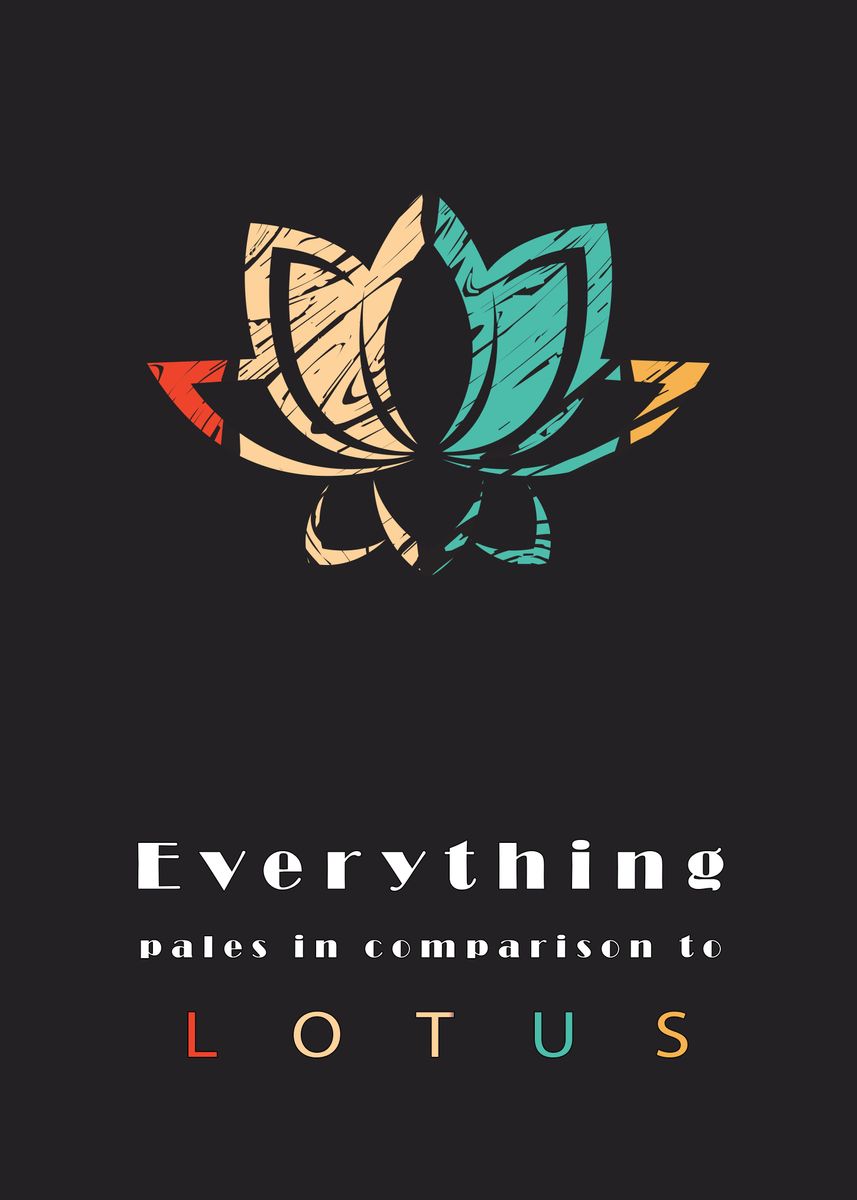 'Lotus ' Poster, picture, metal print, paint by Agnes Amory | Displate