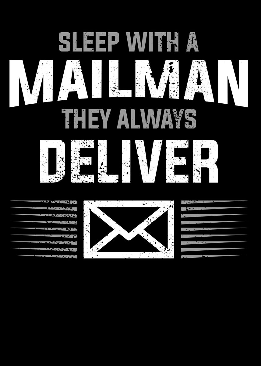 'Sleep With A Mailman' Poster by CatRobot | Displate