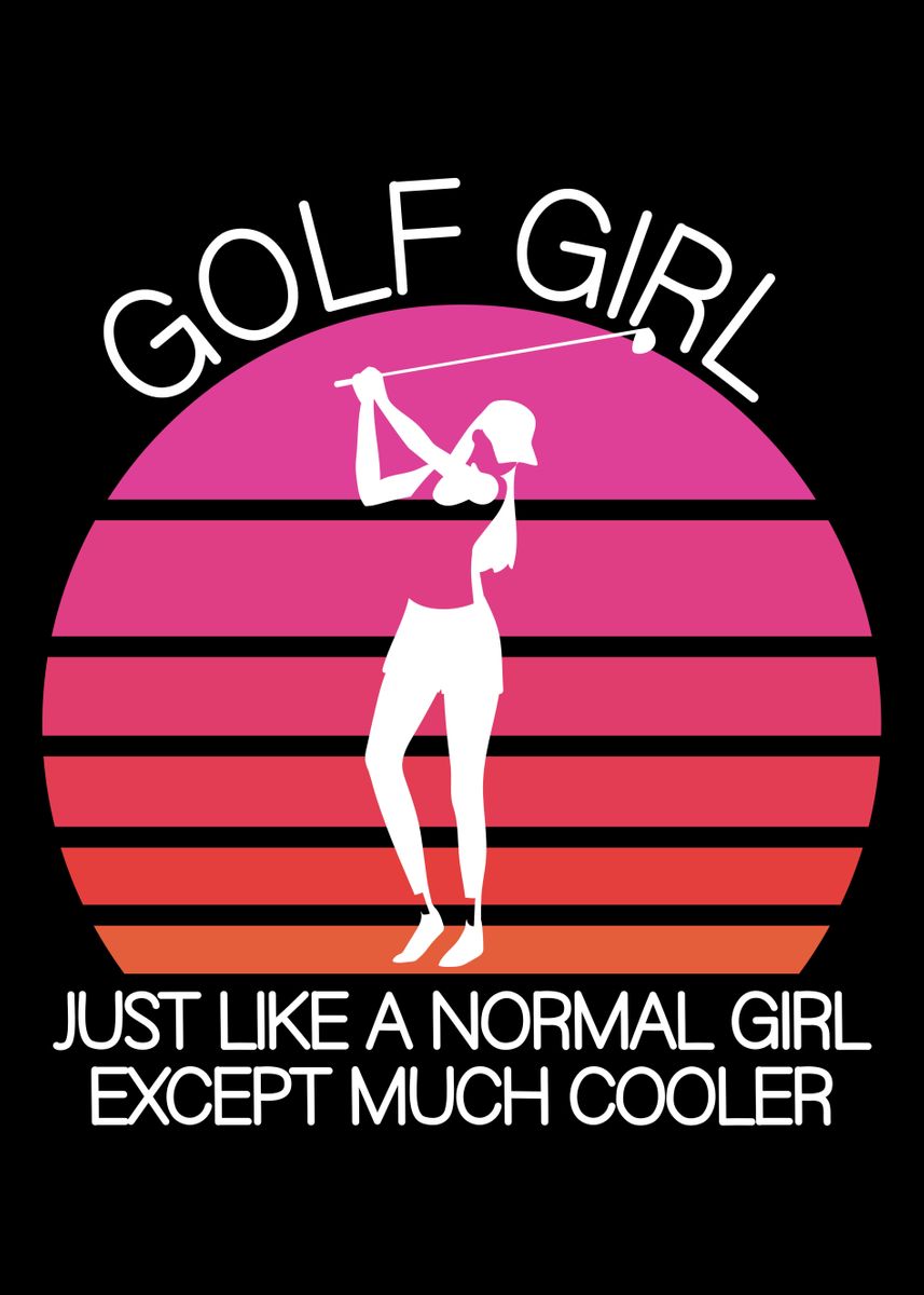'Golf girl ' Poster by Andreas Schellenberg | Displate