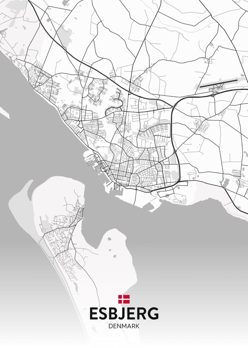 'Esbjerg DK' Poster by IMR Designs | Displate