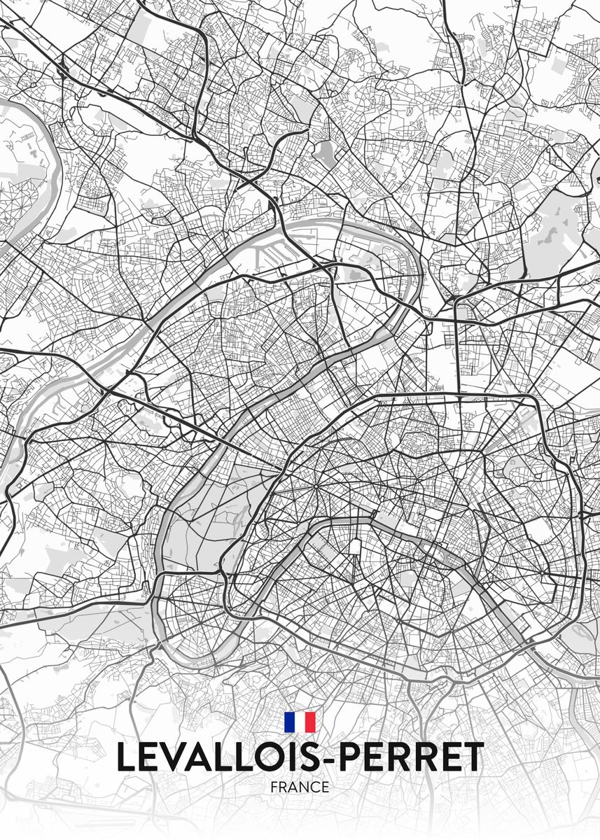 'Levallois Perret FR' Poster by IMR Designs | Displate