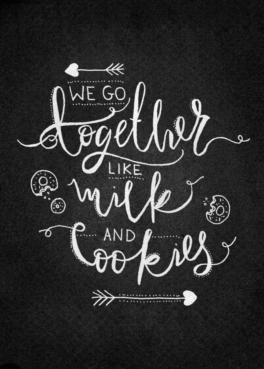 'We go together' Poster, picture, metal print, paint by J.Lu | Displate