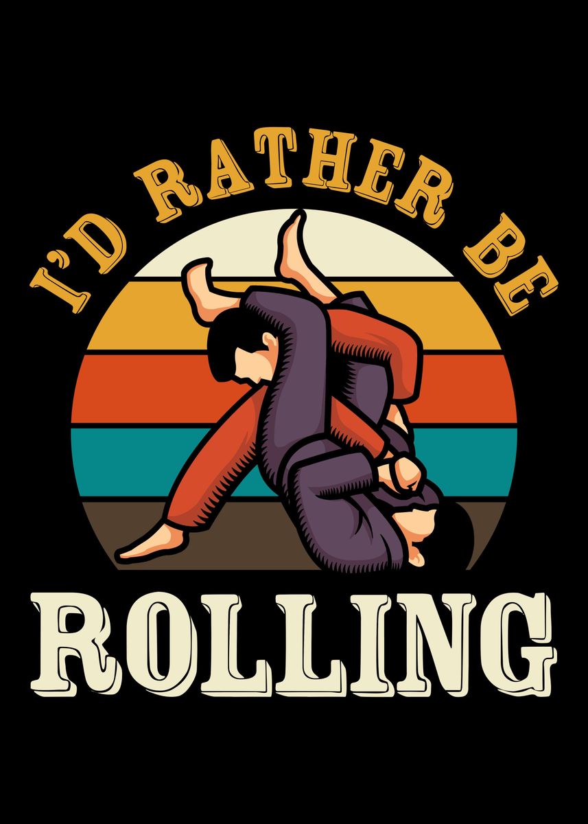 'Id Rather Be Rolling Fight' Poster, picture, metal print, paint by ...